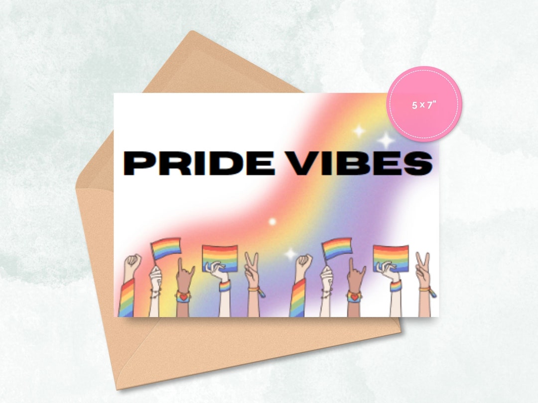 Pride Month, Pride, Greeting Card, Printable, Digital - Etsy