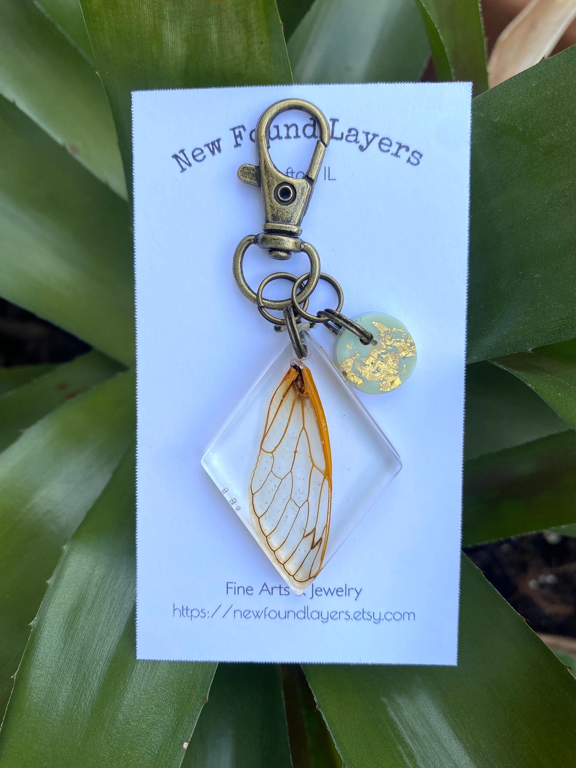 Cicada Wing Keychain - Etsy