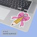 Coquette Bow Pencil Teacher Sticker, Coquette Classroom Decor, Laptop ...