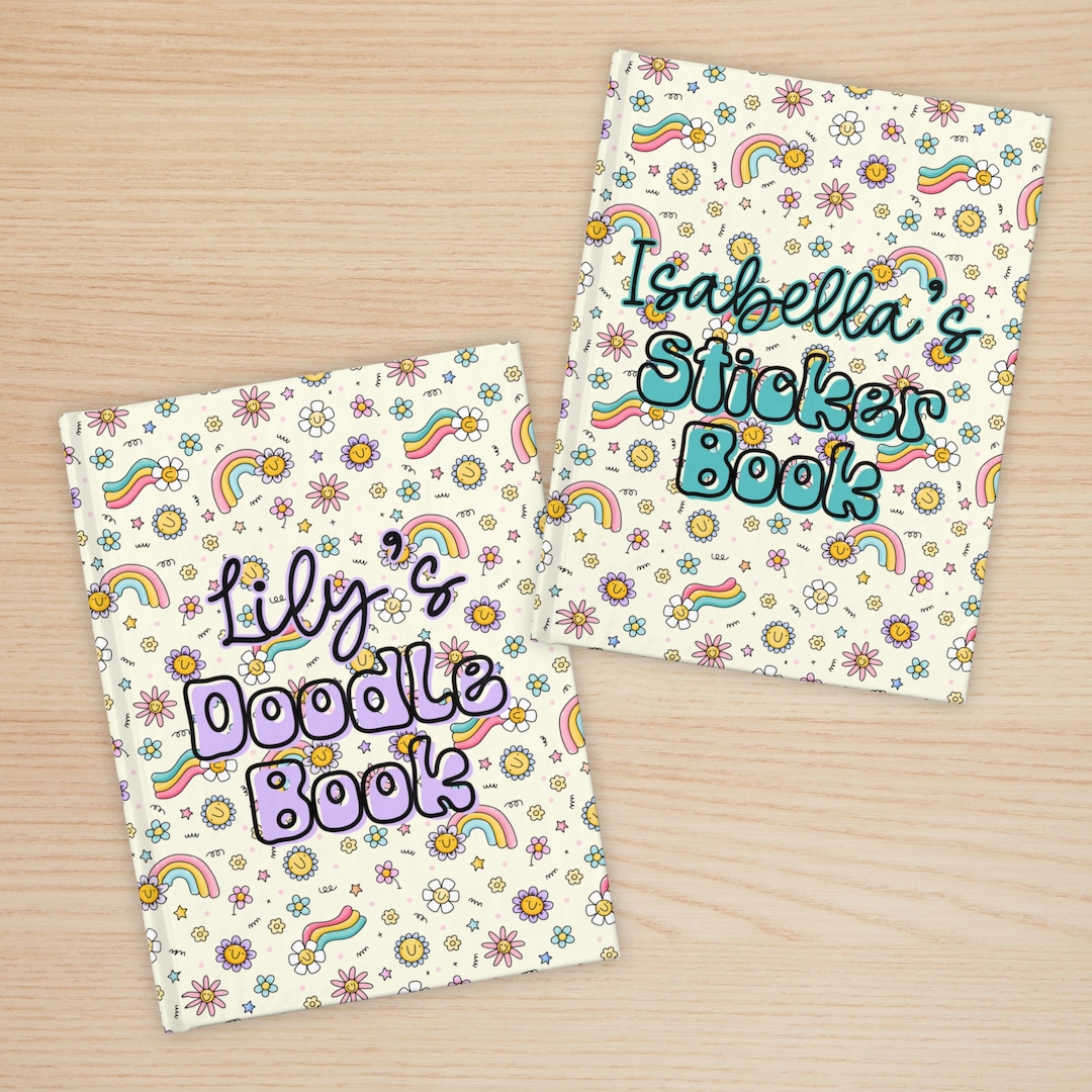 Personalized Sticker Book, Blank Journal for Sticker Collection ...