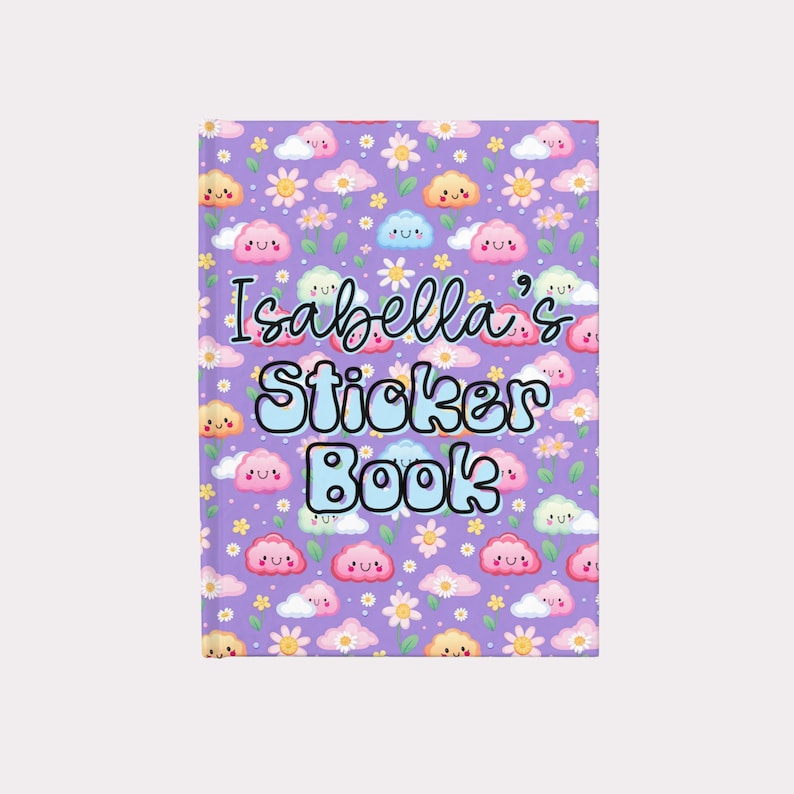 Personalized Sticker Book, Blank Journal for Sticker Collection ...