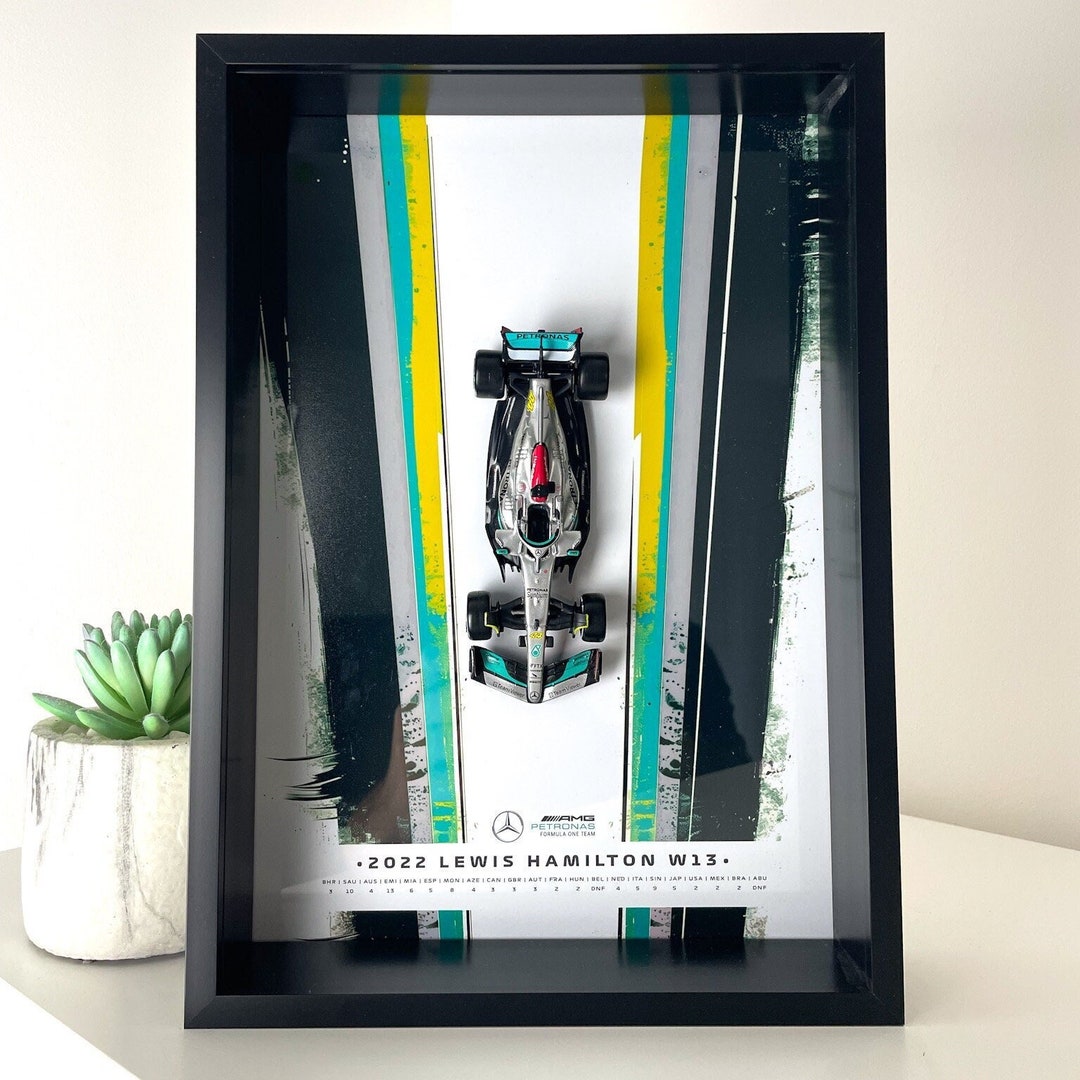 Framed Lewis Hamilton Mercedes W13 Car Art | 2022 F1 Racing Decor - Etsy