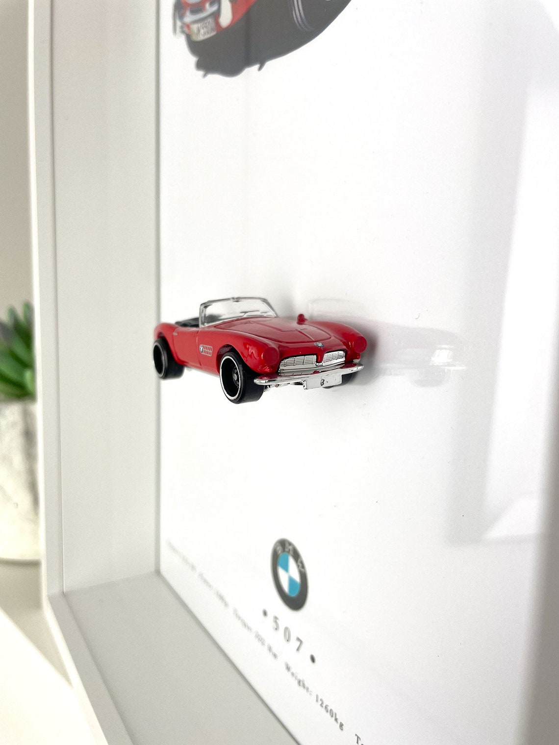 3D Framed Car Wall Art BMW 507 Vintage Car Artwork Automotive Art BMW ...