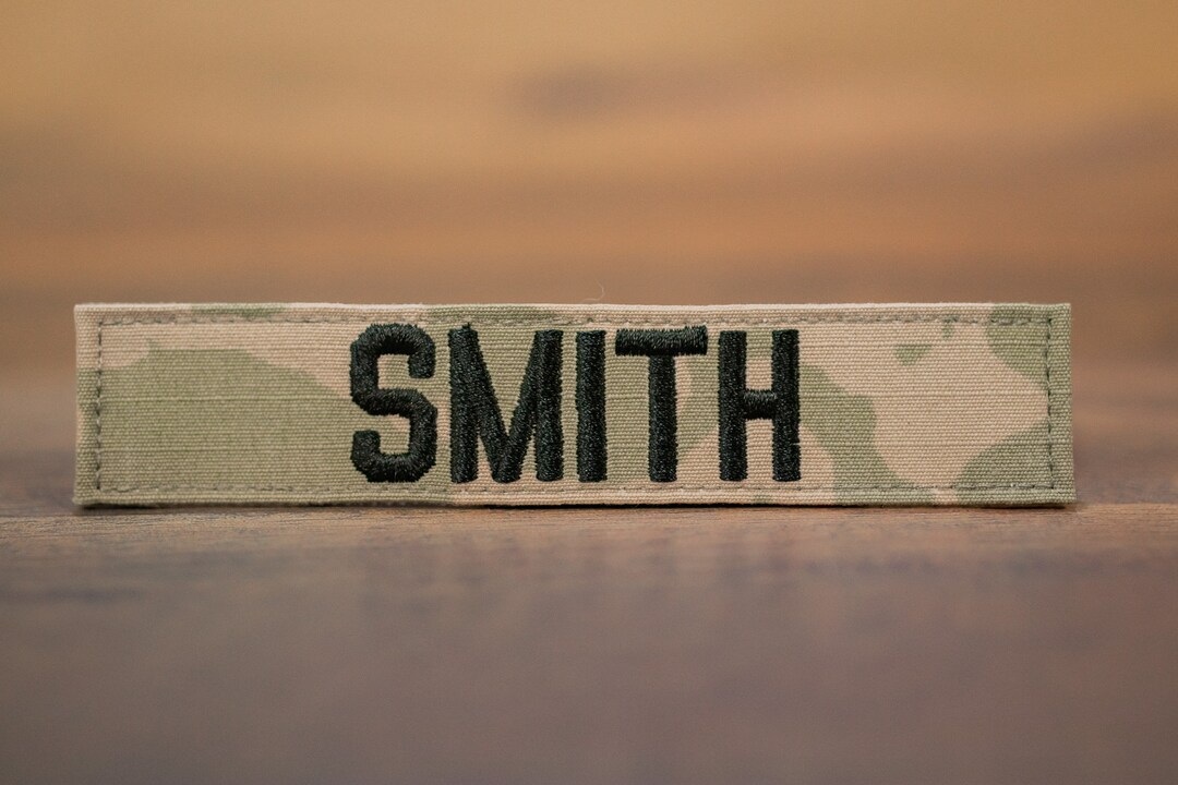 Custom Military Name Tape, Army, 3-color, Hook Fastener Name Tape ...