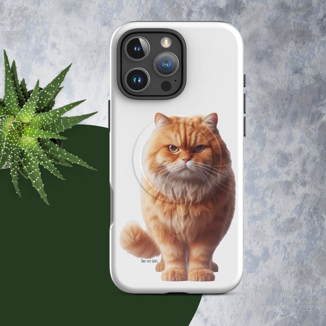Snarky Orange Tabby Cat Magsafe Tough Case Feisty Cat Magsafe Tough ...