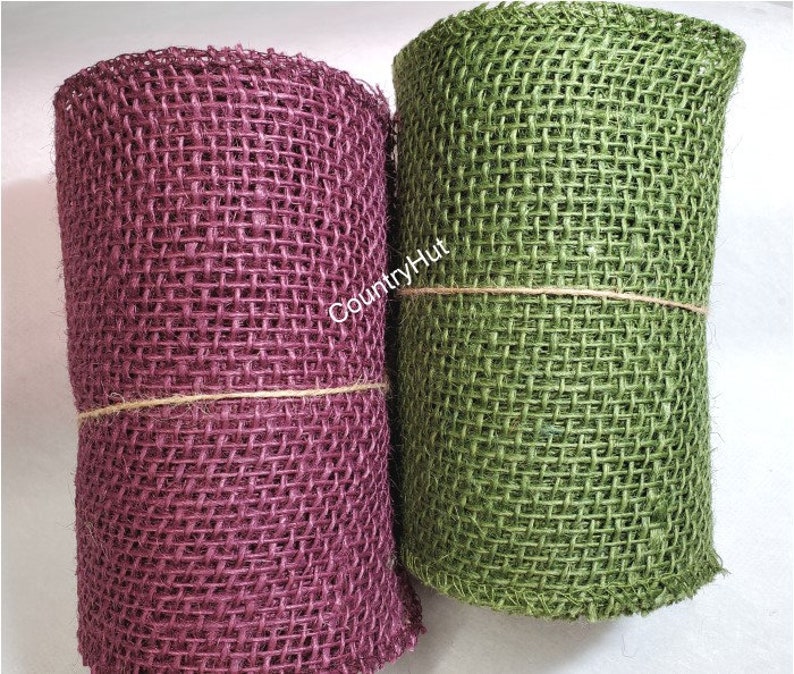 Unwired BURLAP- Jute Ribbon - Wreath Sash Craft Supplies Wreath Bows ...