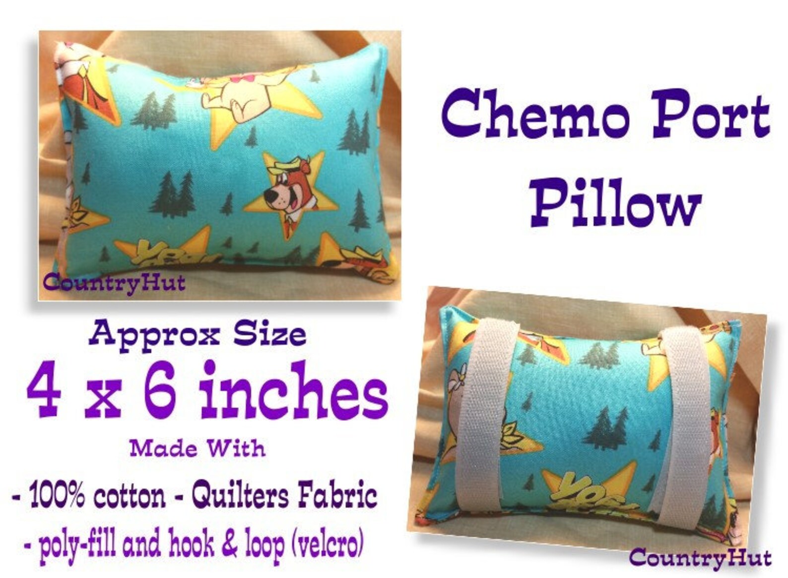 Novelty / Cancer Awareness / PORT-A-CATH Pillow - Seatbelt Cushion ...
