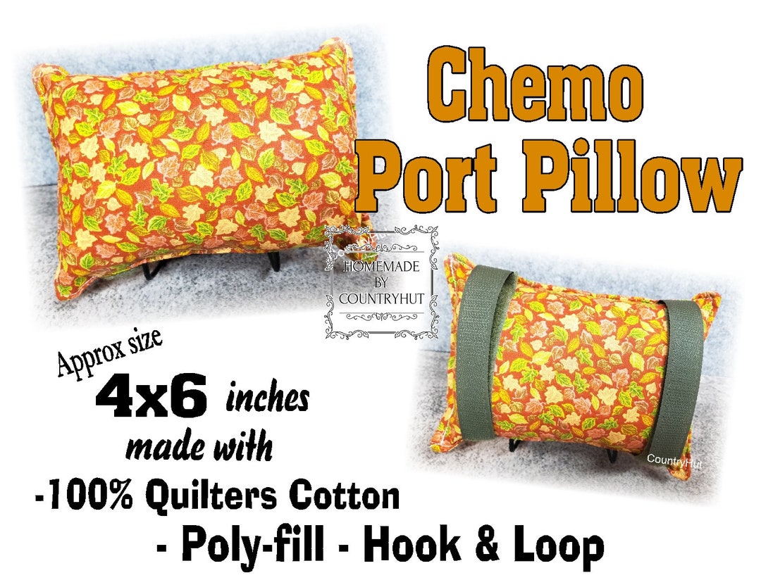 Fall LEAVES - Cancer Awareness / Port-a-cath Pillow - Seatbelt Cushion ...
