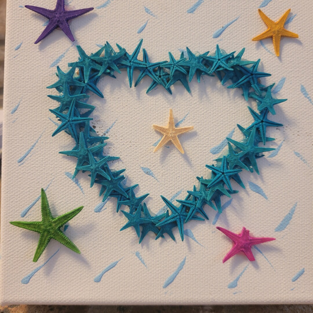 Starfish Heart Art - Etsy
