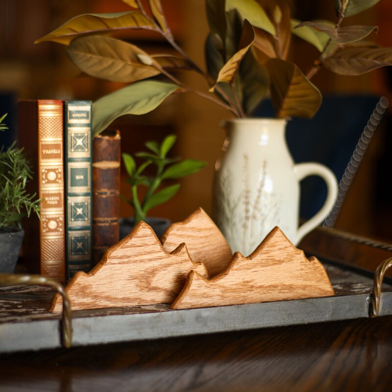 Mountain Bookshelf - Etsy