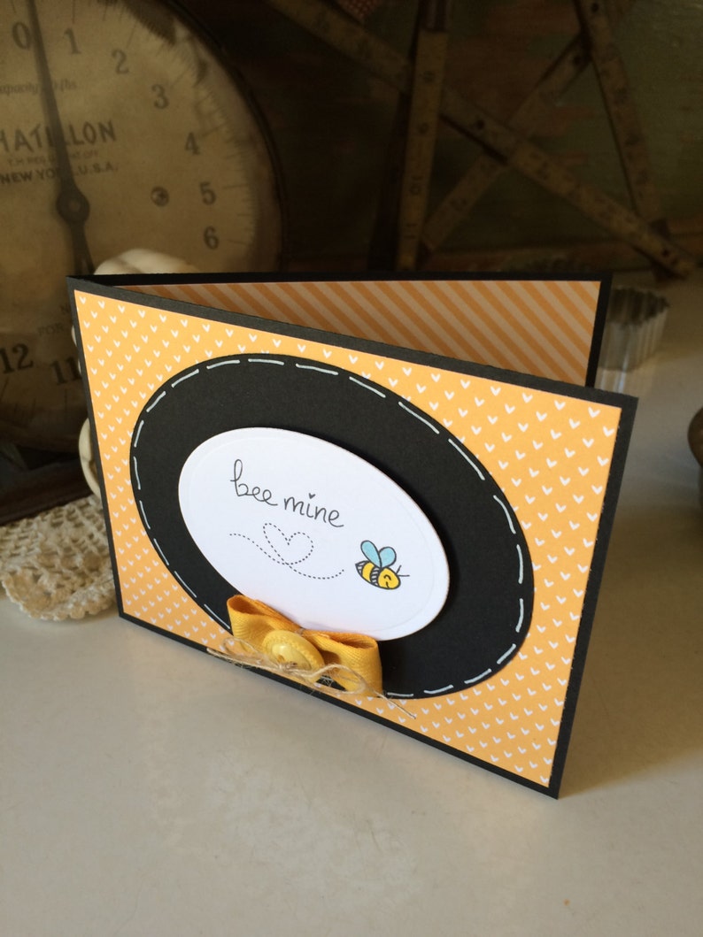 Yellow Bee Mine Card - Etsy