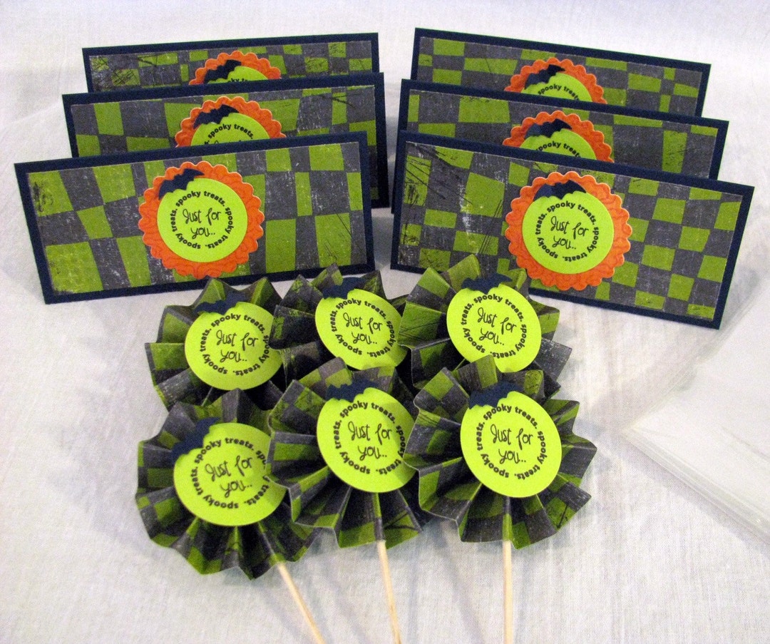 Halloween Cupcake and Goodie Bag Topper Party Set - Etsy