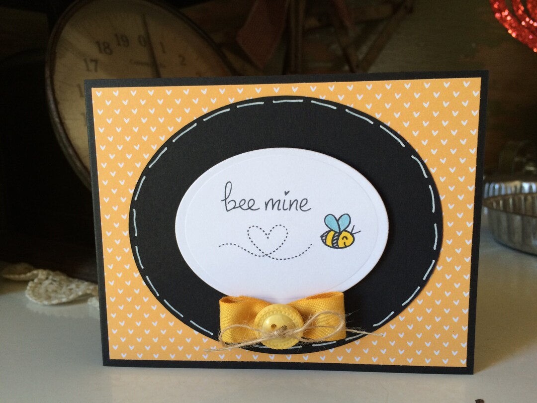 Yellow Bee Mine Card - Etsy