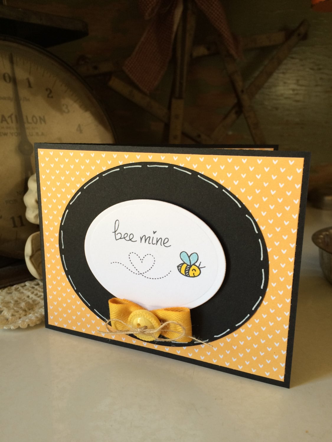 Yellow Bee Mine Card - Etsy