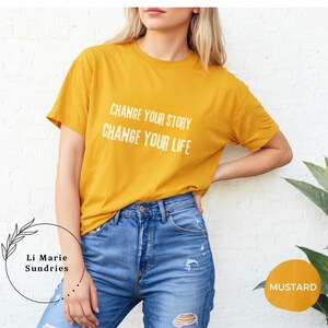 Tony Robbins Inspired Quote Shirt, Change Your Story Change Your Life ...