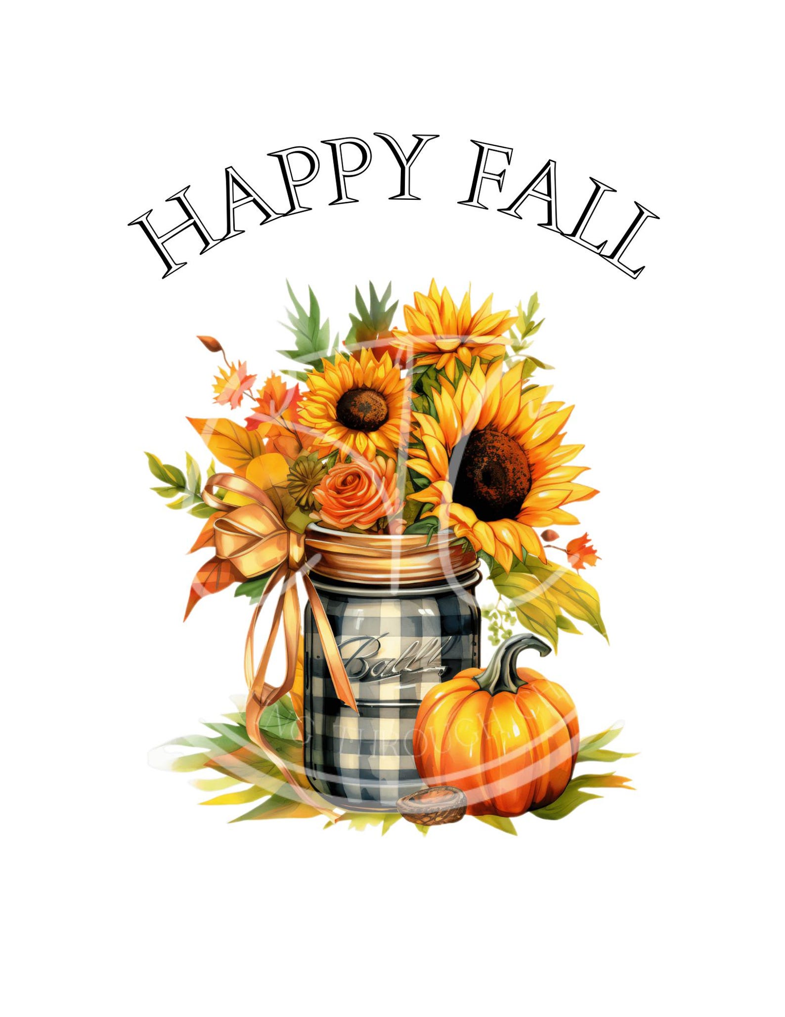 Farmhouse Fall Mason Jar Sunflowers Printable, Farmhouse Printable ...