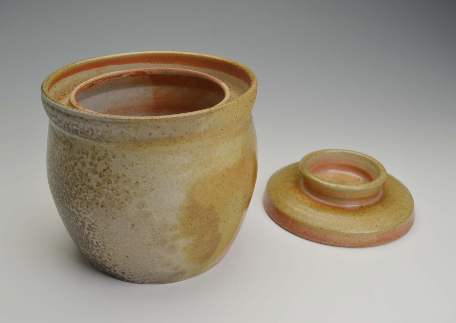 Fermentation Pot Fermenting Pottery Crock Stoneware 2 Liters Sauerkraut ...