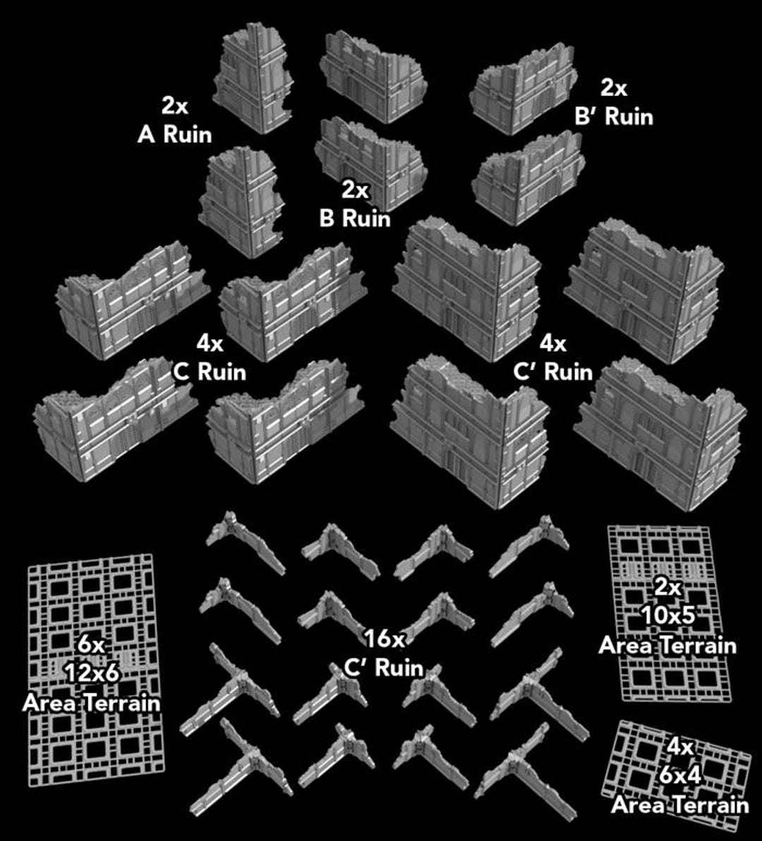 Pariah Nexus Warhammer 40k Folding Terrain Set - Imperial Gothic - Etsy