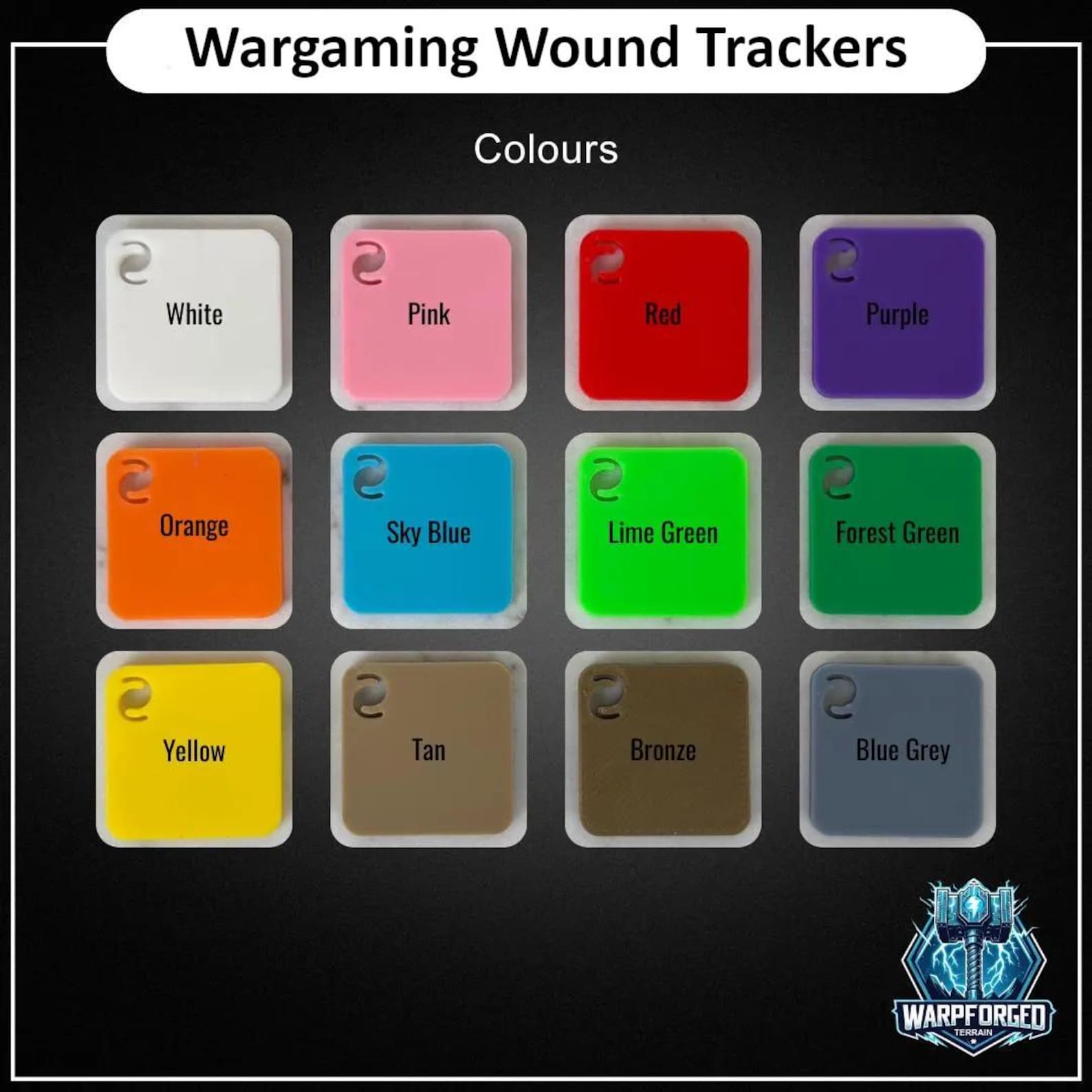 Customizable 20 Wound Tracker – Tabletop Wargaming Accessory - Etsy