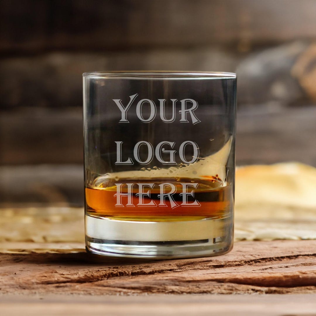 Custom Engraved Whiskey Glass - Promotional Whisky Glass for Business ...