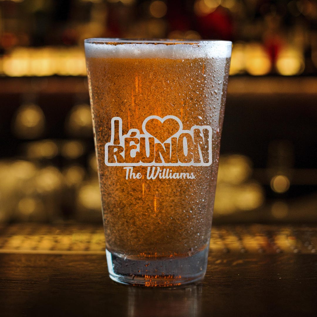 Personalized Beer Glass - Custom Design Glass for Family Events | 16 Oz ...