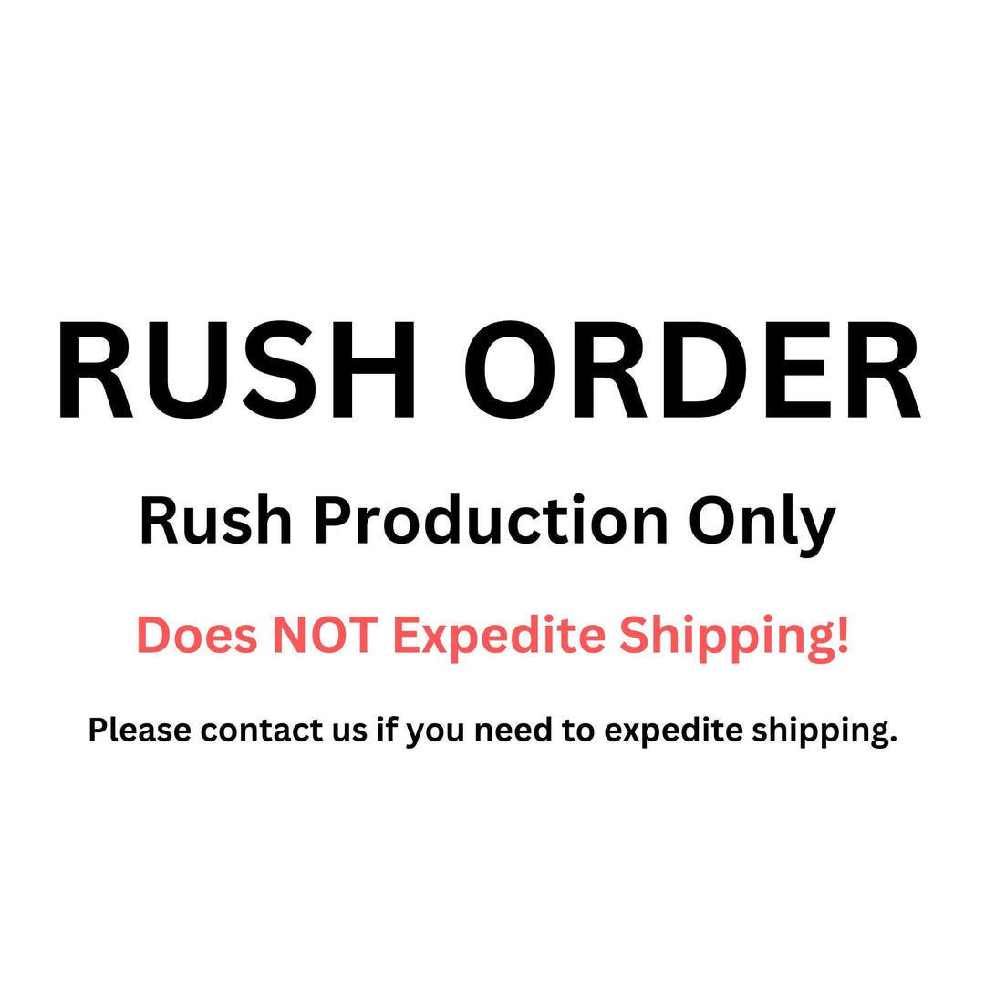Rush Production Charge - Etsy