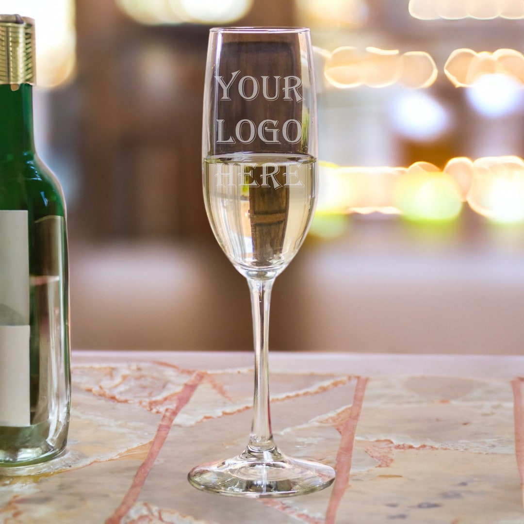 Custom Engraved 8 Oz Champagne Flutes Unique Personalized Champagne Flute Bulk Promotional