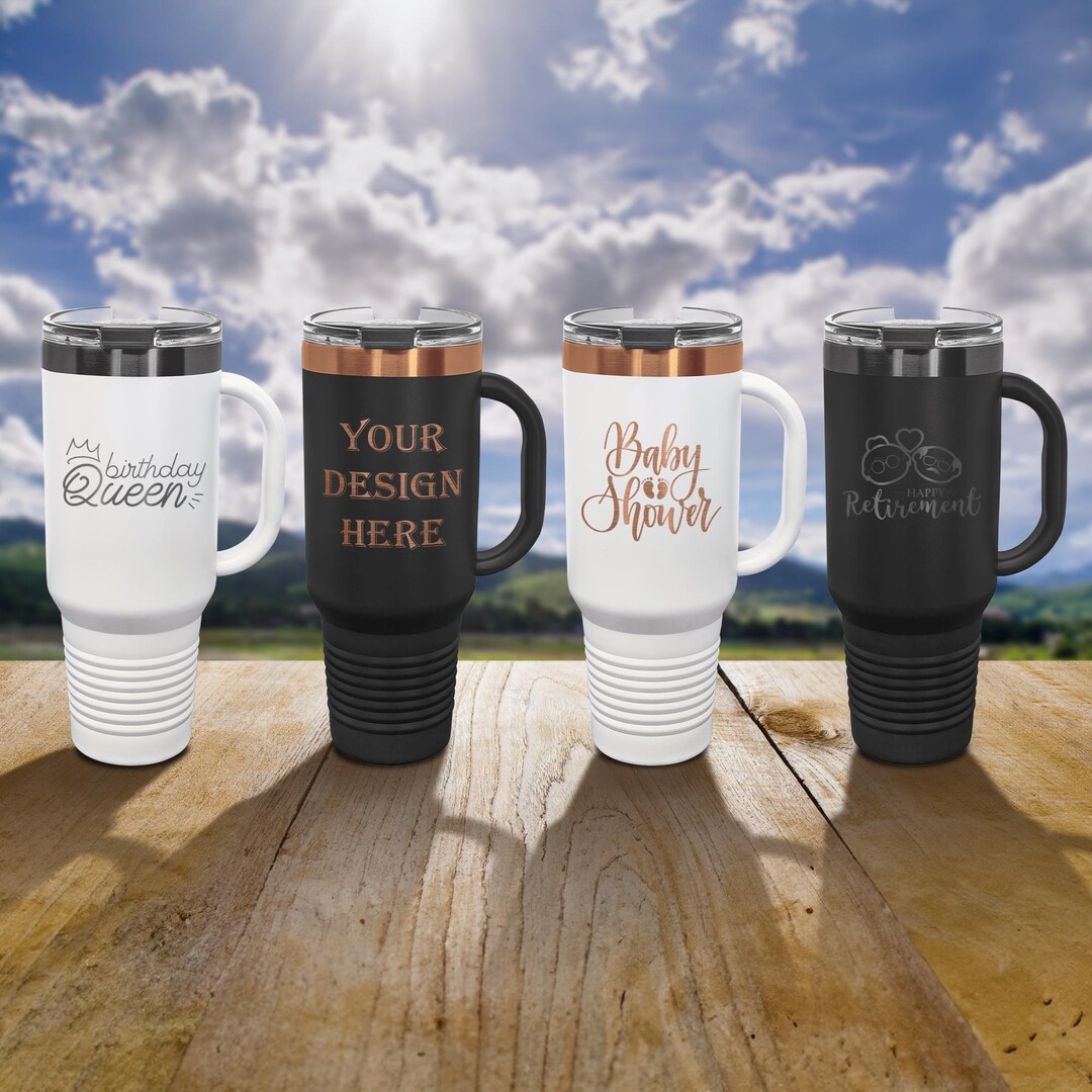 Personalized 40 Oz Tumbler Black Rose Gold Custom Family Gift for ...