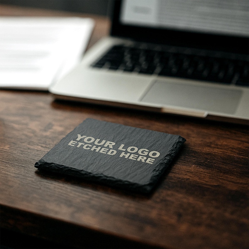 Custom Slate Coasters With Logo | Laser Engraved Stone Coasters ...