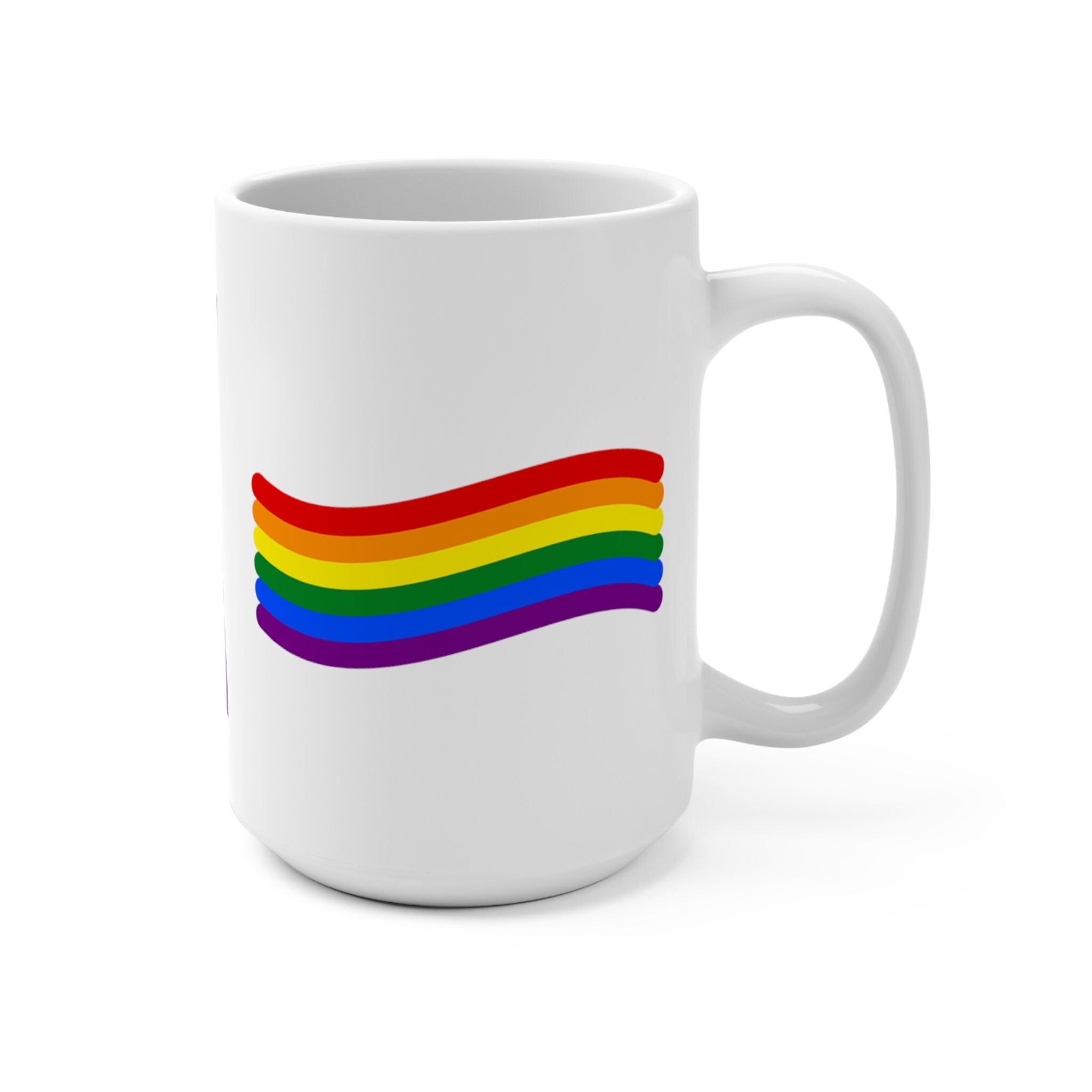 Mug 15 Oz, Lgbt Mugs, Community Lgbt Mugs, Rainbow Lgbt Mugs, Lgbt Flag ...