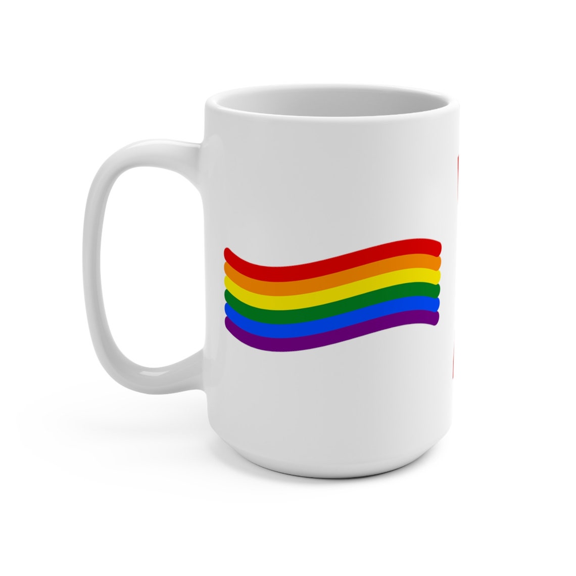 Mug 15 Oz, Lgbt Mugs, Community Lgbt Mugs, Rainbow Lgbt Mugs, Lgbt Flag ...