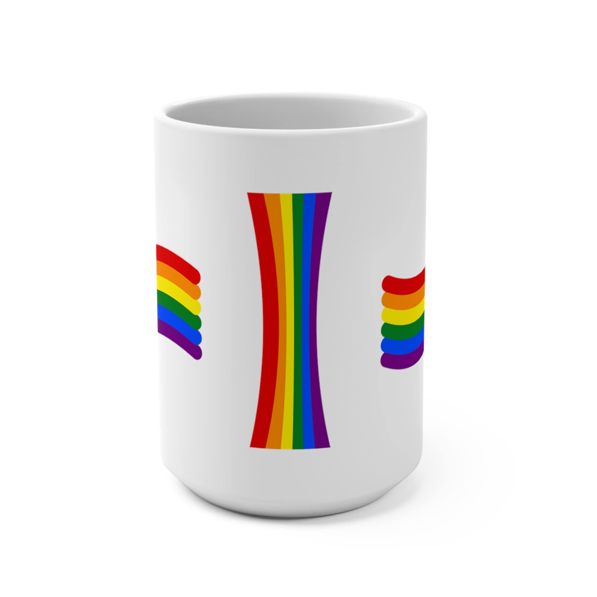 Mug 15 Oz, Lgbt Mugs, Community Lgbt Mugs, Rainbow Lgbt Mugs, Lgbt Flag ...