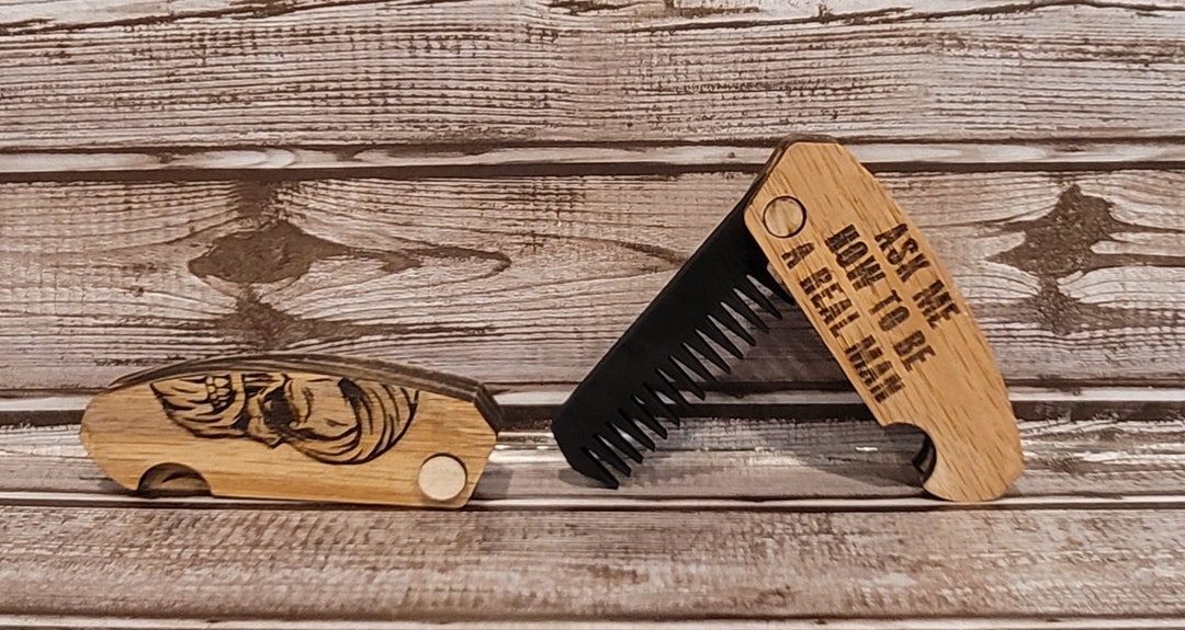 Custom Laser Cut Beard Comb - Etsy