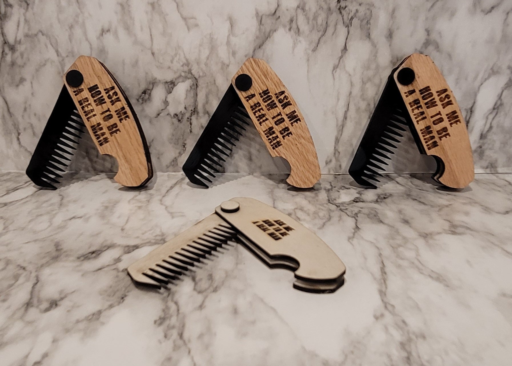 Custom Laser Cut Beard Comb - Etsy