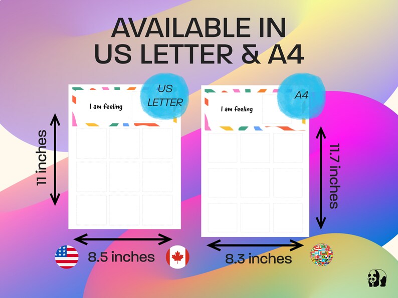 Feelings Chart for Children 9 Emotion Cards Nonverbal Communication ...