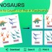 Dinosaur Printable Learn to Count Preschool Flashcards: 1-10 Counting ...