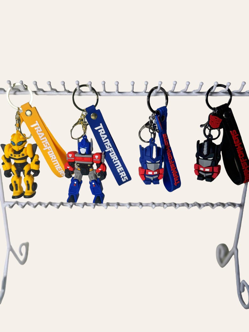 Cute Bumblebee Keychains, Optimus Prime Keychains, Transformers ...