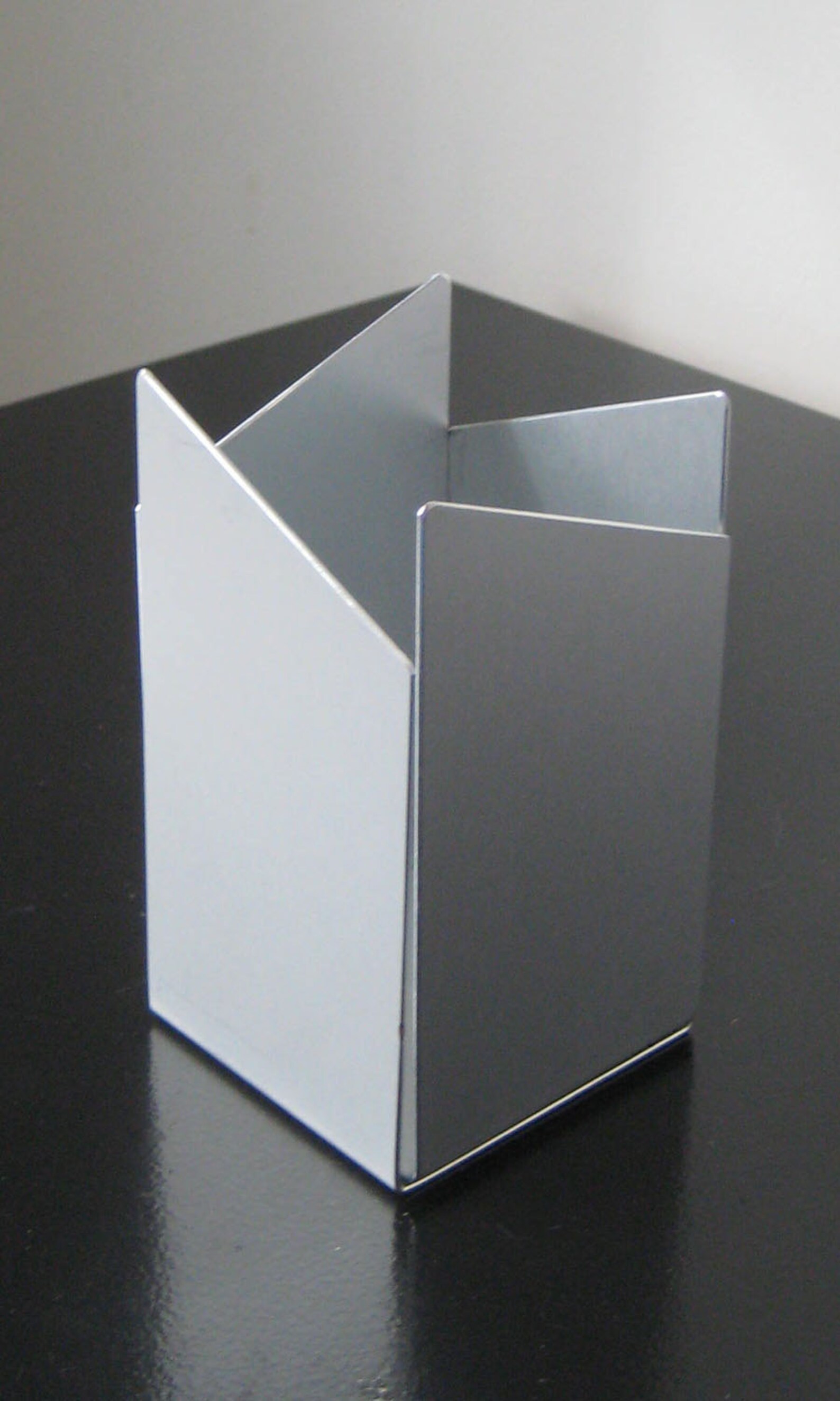 Modern Metal Asymmetrical Square Pen/pencil Cup - Etsy