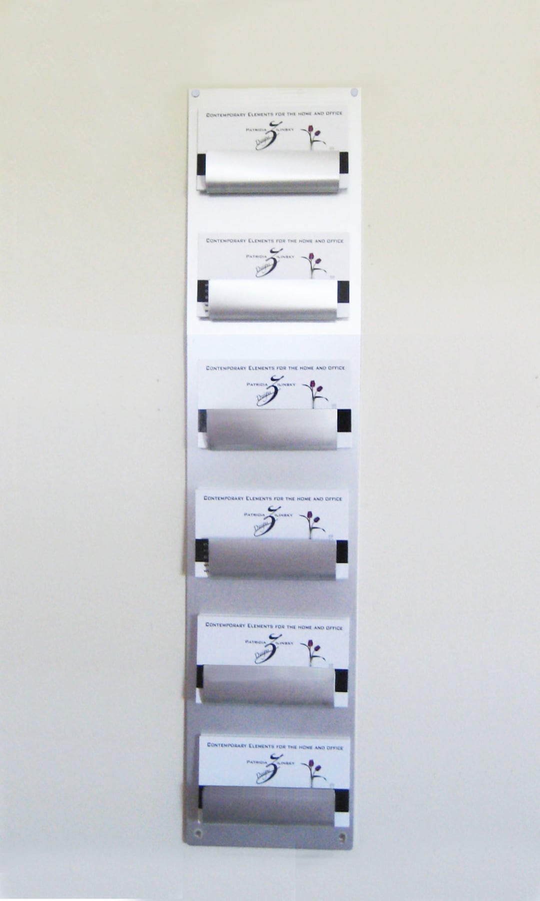 Wall Mount Six Pocket Business Card Holder - Etsy