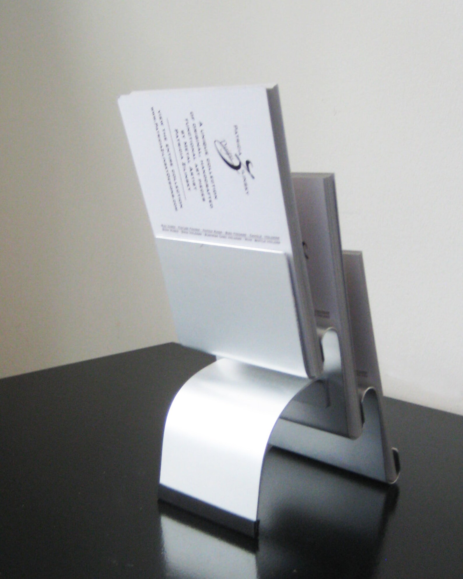 Modern Three Pocket Postcard Holder - Etsy