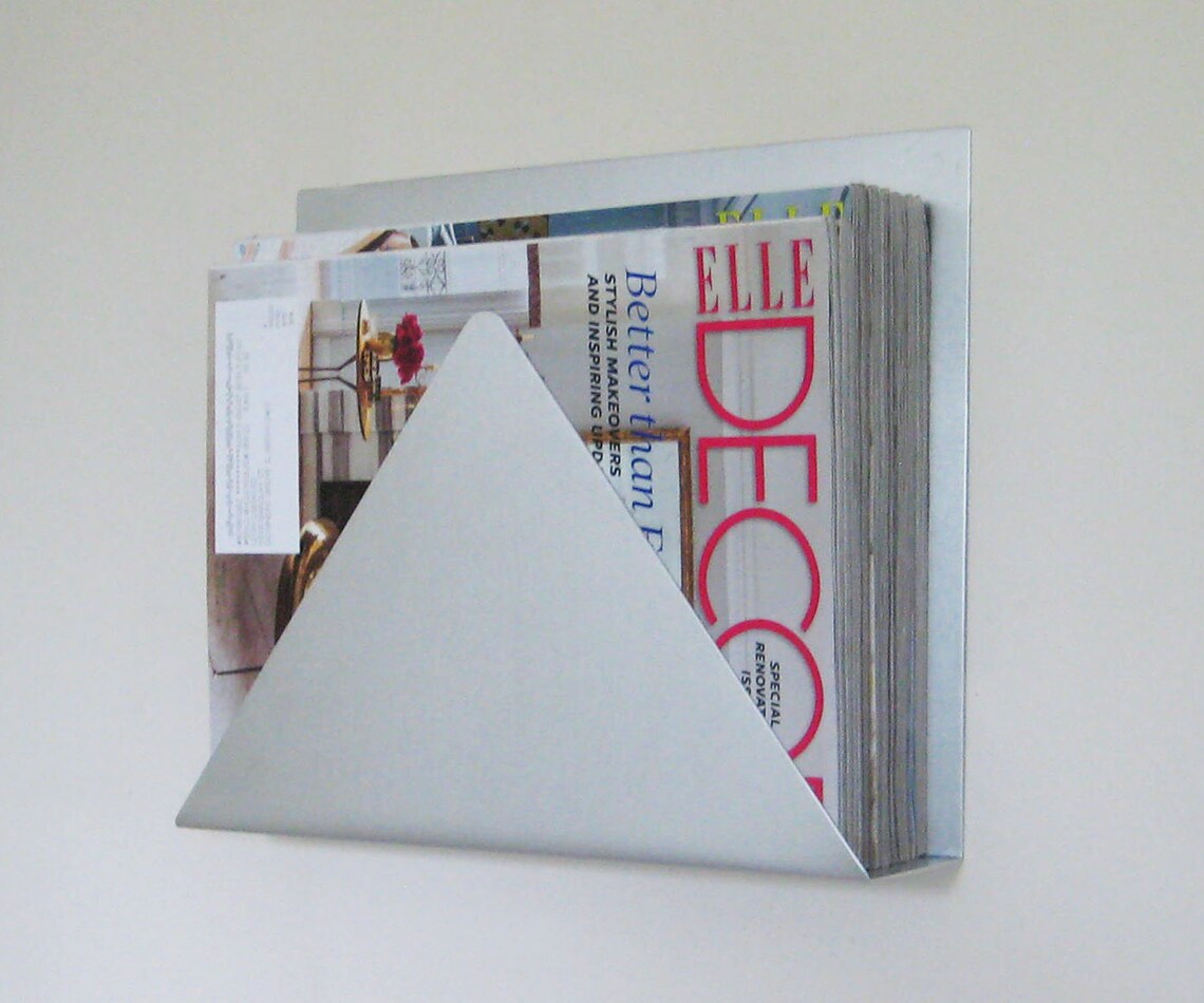 Modern Wall Magazine Holder | Etsy