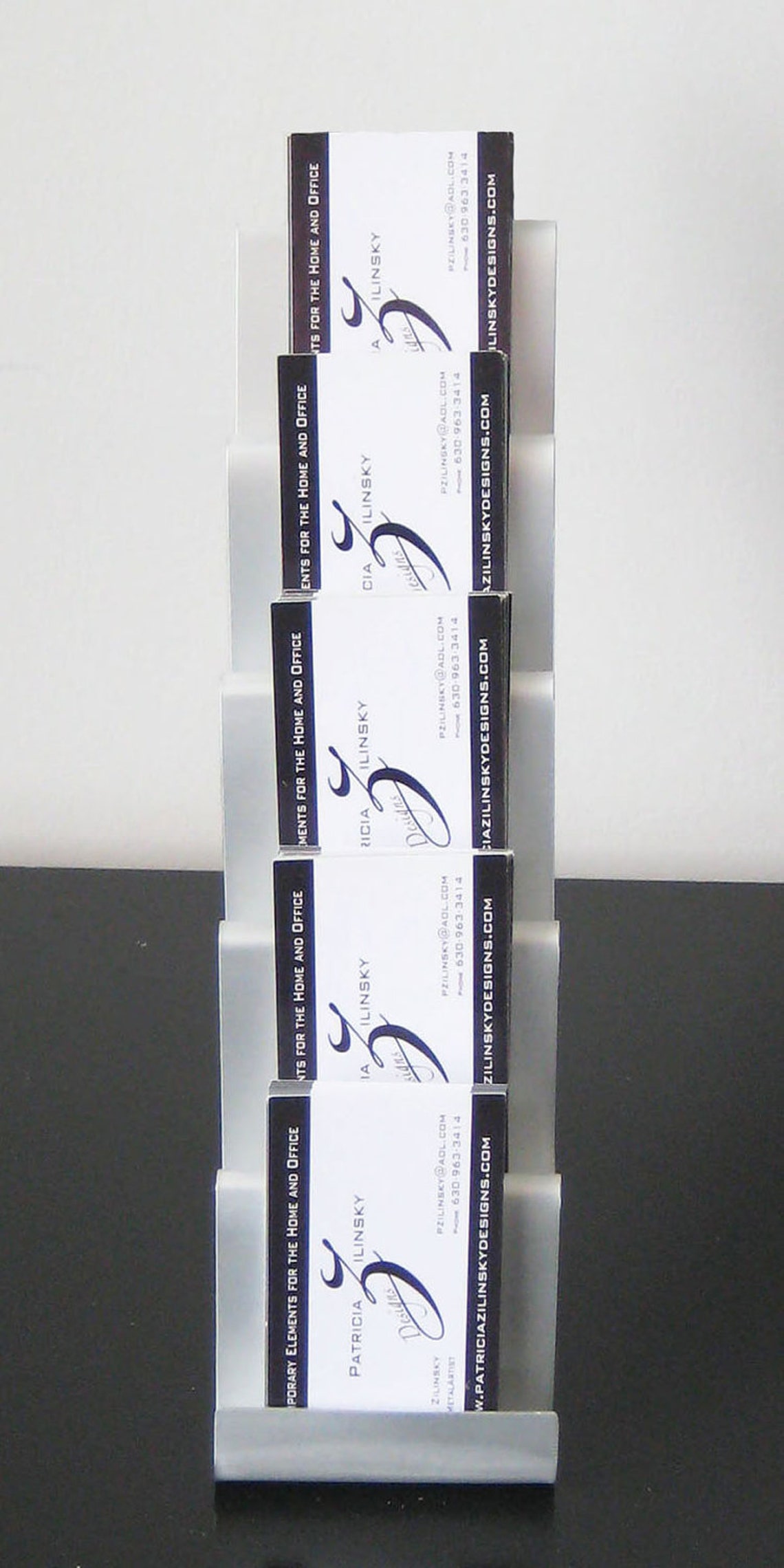 Five Pocket Vertical and Horizontal Business Card Holder - Etsy