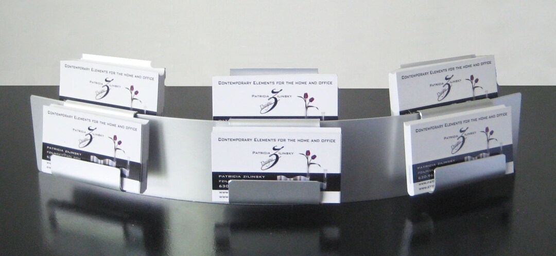 Modern Modular 6 Pocket Business Card Holder - Etsy