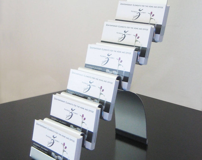 Six Pocket Vertical and Horizontal Business Card Holder - Etsy