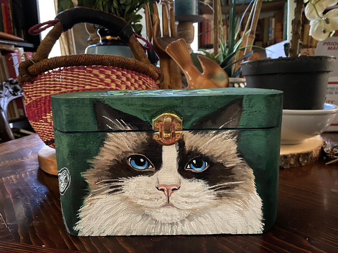 Custom Wooden MULTIPLE PET Urn Pet Urn for Rag Doll Cat Urn MEDIUM With ...