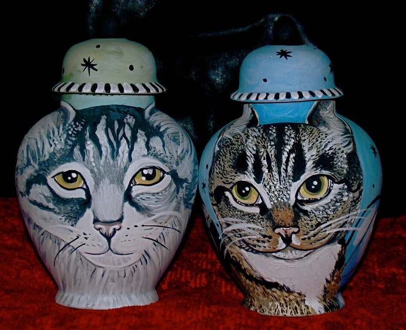 2 Custom Medium PET Urns for Cats SMALL Custom Order - Etsy