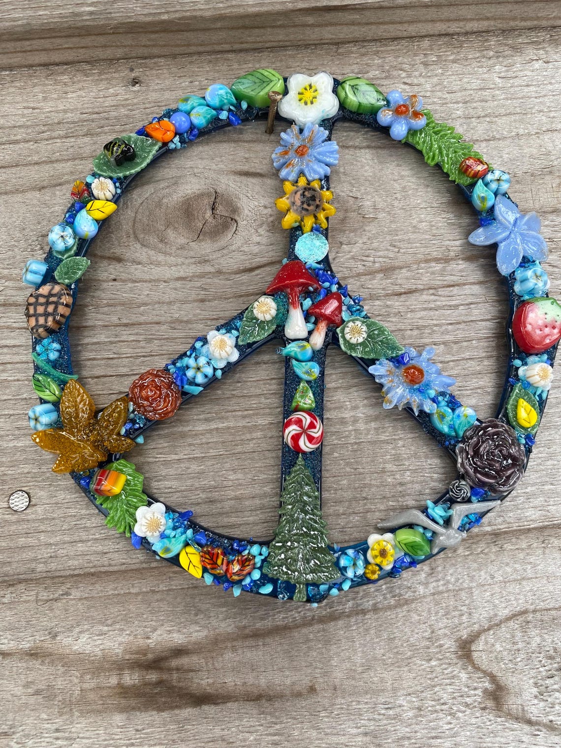 Fused Glass Peace Sign - Etsy