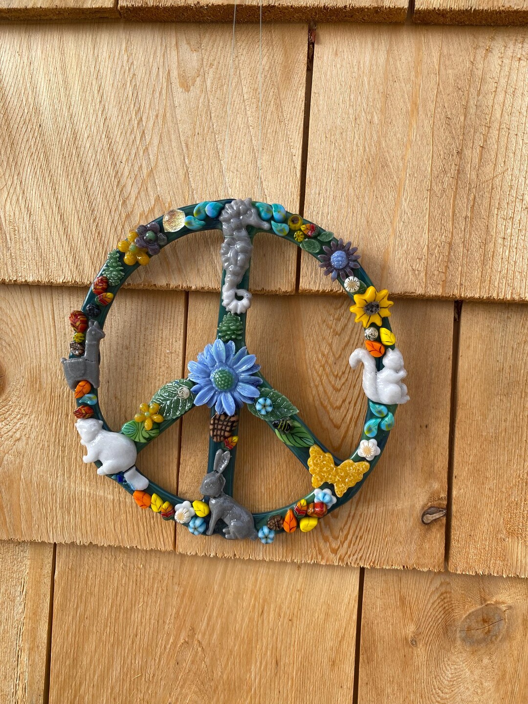 Fused Glass Peace Sign - Etsy
