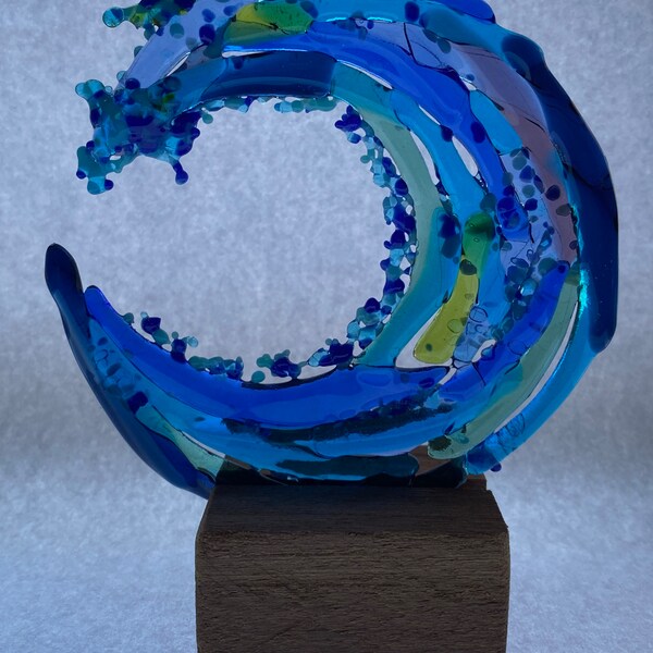 Glass Wave Sculpture - Etsy