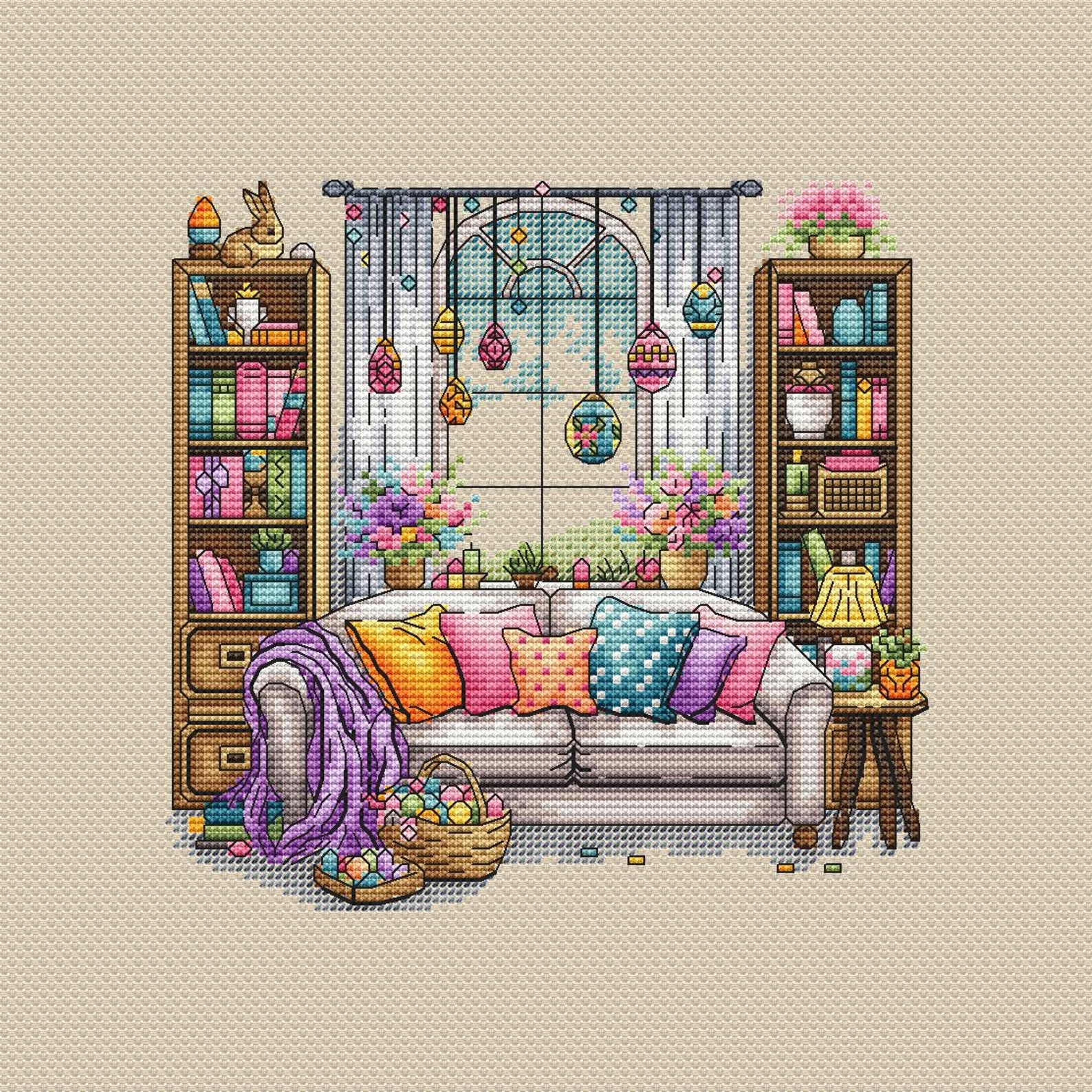 Easter Cross Stitch Patterns, Easter Cross Pattern, Easter Embroidery ...